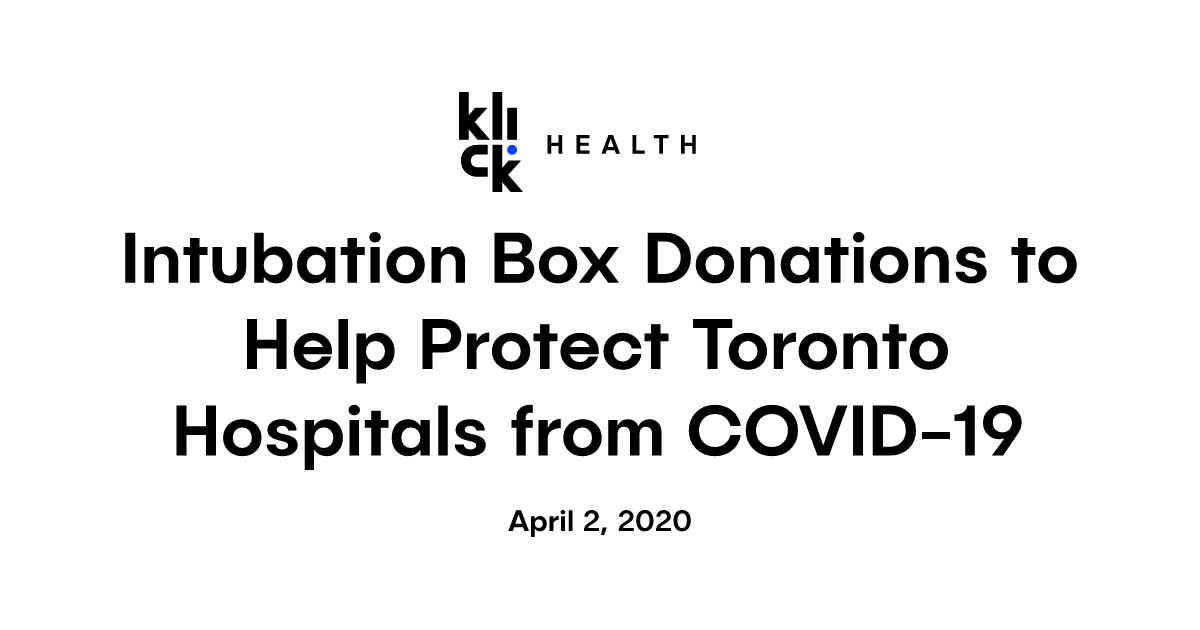 Intubation Box Donations to Help Protect Toronto Hospitals from COVID ...